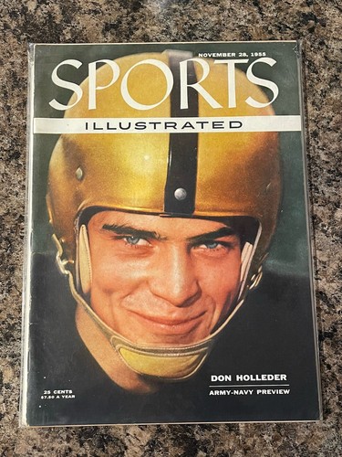 1955 Army - Navy Football Sports Illustrated Magazine. Newsstand Copy ...
