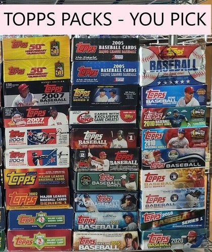 TOPPS 1990-2023 Unopened Baseball Card Packs Sealed MLB You Pick ...
