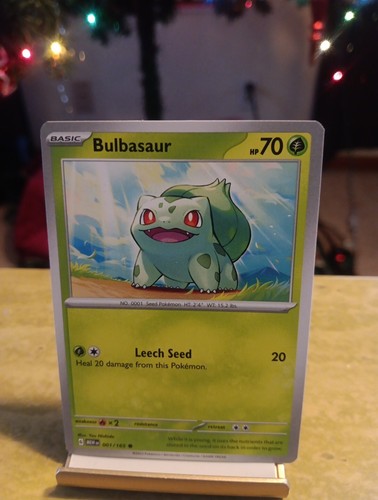 Bulbasaur 001/165 - Reverse Holo - Scarlet & Violet 151 Pokemon TCG ...