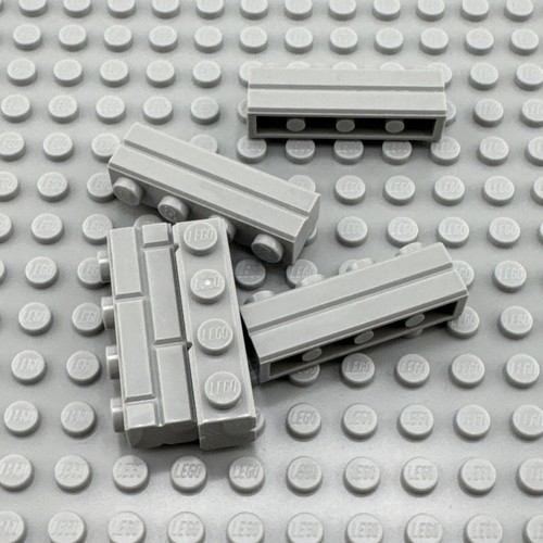 LEGO Brick Modified - Light Bluish Gray - 1 x 4 with Masonry Profile ...