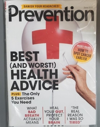 BRAND NEW Prevention Magazine June 2022 Best (and worst) Health Advice ...