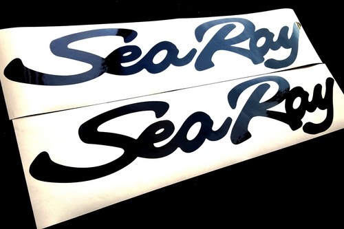Set of 2 Marine Grade Vinyl Decals fits Sea Ray Boat Hull. Mail w ...
