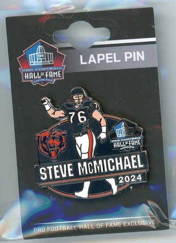 Steve McMichael NFL Hall Of Fame Action Pin HOF Chicago Bears 2024 PSG ...