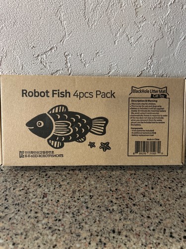 Interactive Swimming Robot Fish Toy for Cat With LED Light 4 Pcs ...