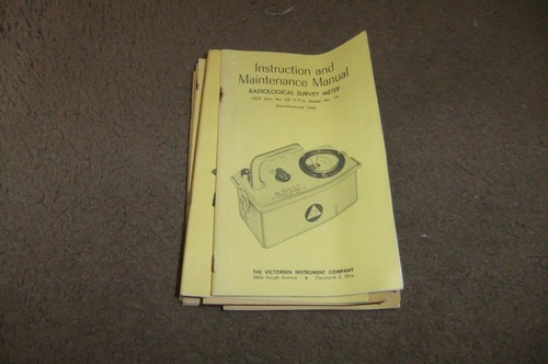 Used Victoreen CDV-715 Radiological Meter Instruction Manual | eBay