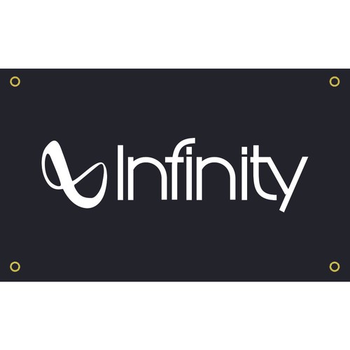 Infinity black Sign Flag decorative Banner HIFI Sound room Audio ...