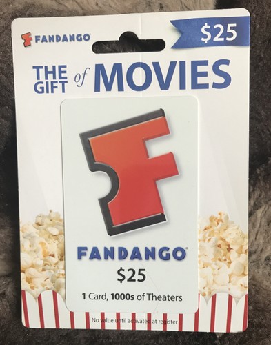 FANDANGO MOVIES GIFT CARD COLLECTIBLE “Give The Gift Of Movies” NO ...
