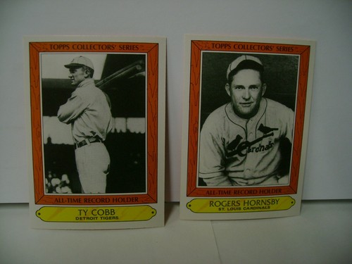 TY COBB #8 ROGERS HORNSBY #18 1985 TOPPS WOOLWORTH COLLECTOR SERIES | eBay