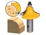 1/2" Radius Round Over Bead Edge Forming Router Bit - 1/4" Shank ...