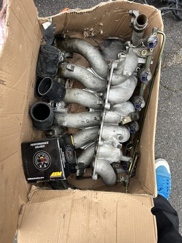 RB25DET Oem Intake Manifold Upper & Lower Bare NISSAN R33 GTR SKYLINE ...