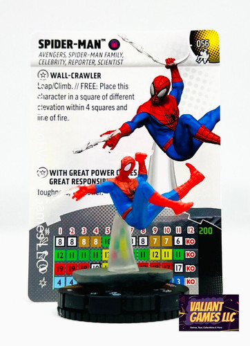 Marvel Heroclix Spider-Man #056 w/ Card Spider-Man Beyond Amazing Set ...