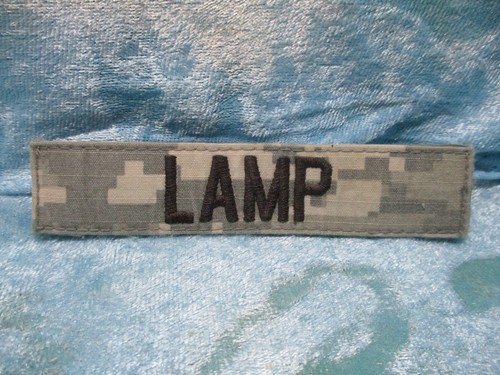 Name Tag Military Patch LAMP | eBay
