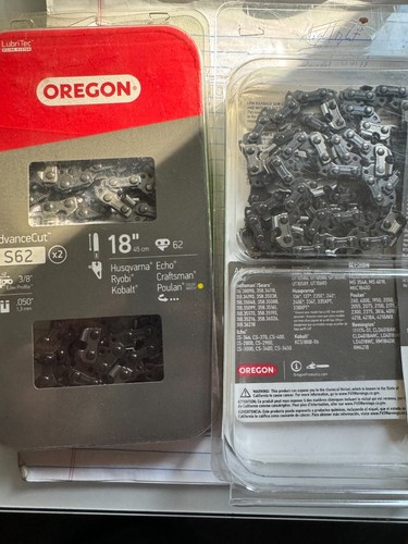 Oregon 18" Metal Chainsaw Chain s62 18"- Pack of 3, Silver (unused ...