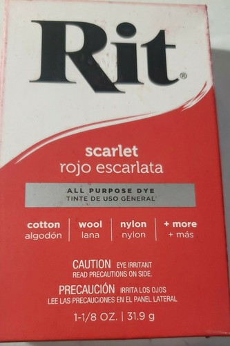 Rit Red Scarlet Rit Non-Toxic Powder Dye 1 oz. Lot of 5 | eBay