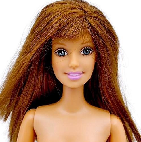 Mattel Barbie Waving Hand Doll Brown Hair Articulated Arms Bend and ...