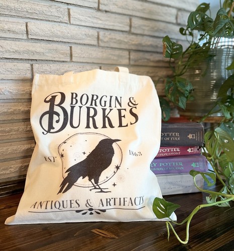 Borgin And Burkes Printed Canvas Tote Bag Shopping Shoulder Bag 15 ...