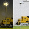 4 pcs HO scale Model Floodlight Cold SMD LED made Cold Lamppost ...