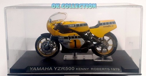 Rare Model Motorcycle GP scale 1:24 YAMAHA YZR500 Kenny Roberts 1979 | eBay