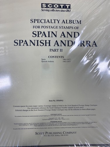 Scott Spain and Spanish Andorra Stamp Album Part II (1961 - 1977) | eBay
