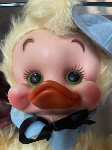 Vintage 1950s RUSHTON Company Rubber Face Duck Plush Stuffed Animal 16 ...