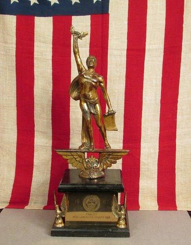 Vintage 1967 Official Miss America Pageant Trophy Miss Lancaster County ...