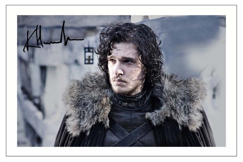 KIT HARINGTON GAME OF THRONES SIGNED PHOTO PRINT AUTOGRAPH JON SNOW | eBay