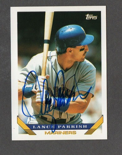 Lance Parrish Signed Autographed 1993 Topps #609 Mariners | eBay