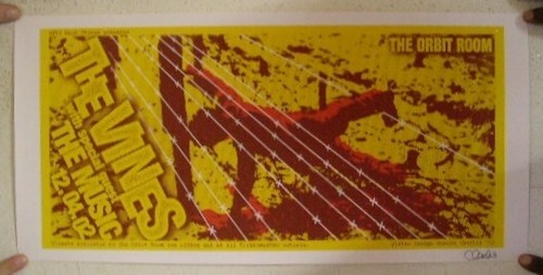 The Vines Poster With The Music 12-04-02 Signed Silkscreen | eBay