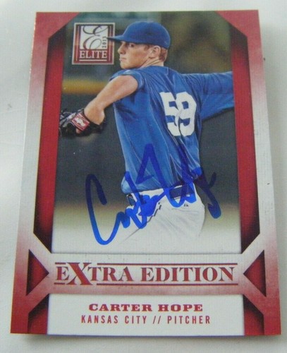 CARTER HOPE signed ROYALS 2013 Panini Elite baseball card AUTO THE ...
