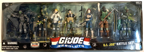 G.I. JOE RESOLUTE - GI JOE BATTLE SET - 7 FIGURE PACK - NEW MISB | eBay