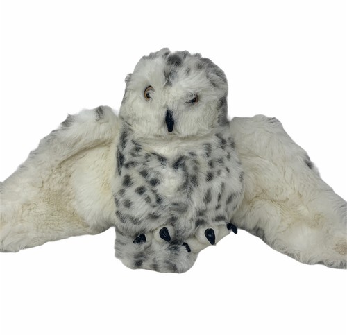 Folkmanis Plush Snowy Owl Full Body Puppet With Rotating Head Soft ...