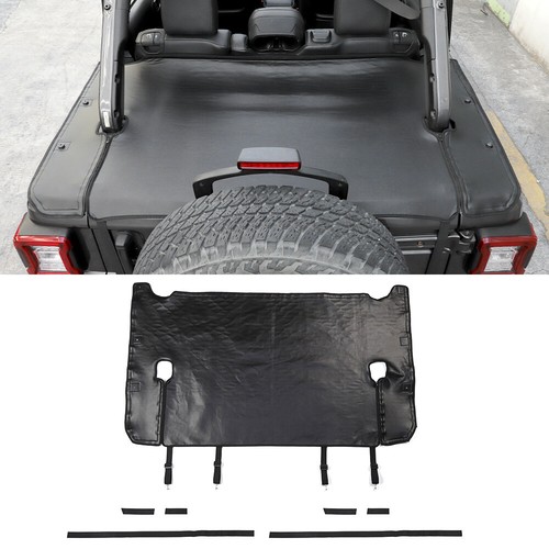 Leather Rear Trunk Soft Top Bikini Isolation Cover For Jeep Wrangler JL ...