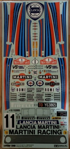 Tamiya 58278 Lancia 037 Rally Decal/Sticker Sheet - 9494051 - NIP ...