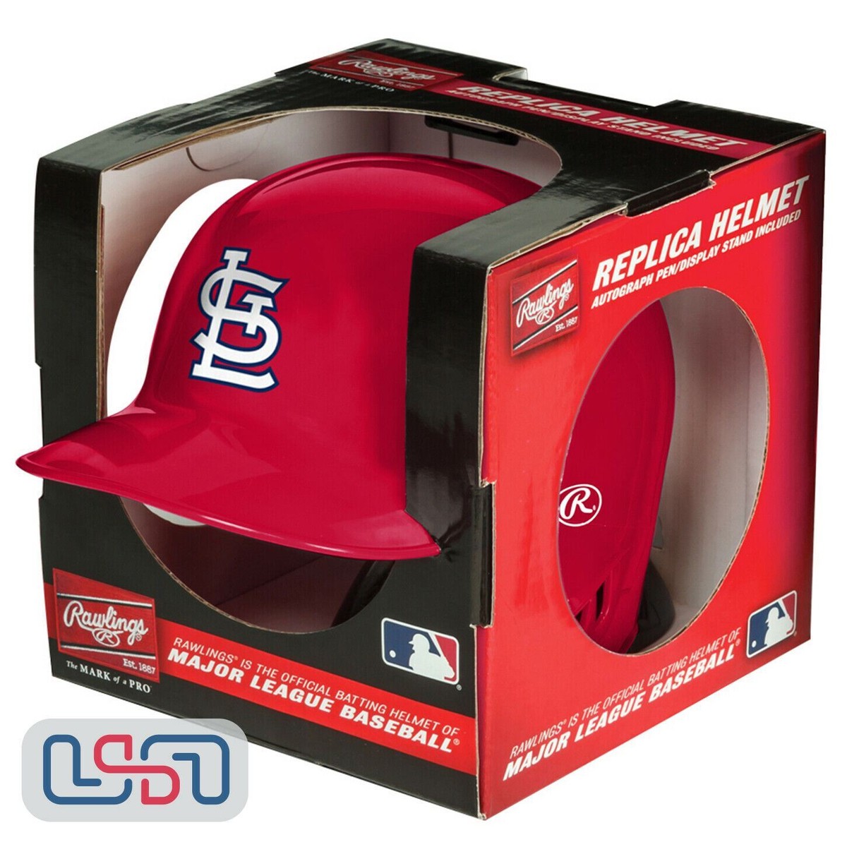Casco De Bateo Mlb Rawlings Casco Para Bateo De Una Orejera
