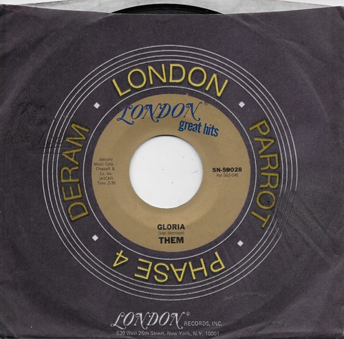THEM Gloria / Here Comes The Night 45 VAN MORRISON | eBay