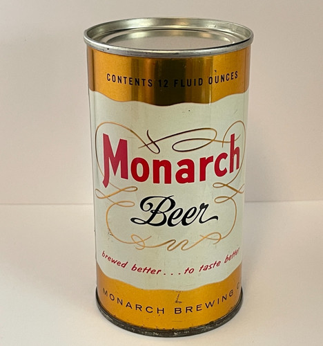 MONARCH BEER brewed better to taste better Flat Top Can CHICAGO ...