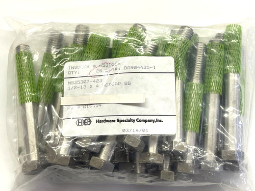 (1 PIECE) MS35307-423, Hexagon Head Cap Screw Stainless Steel 1/2-13 X ...