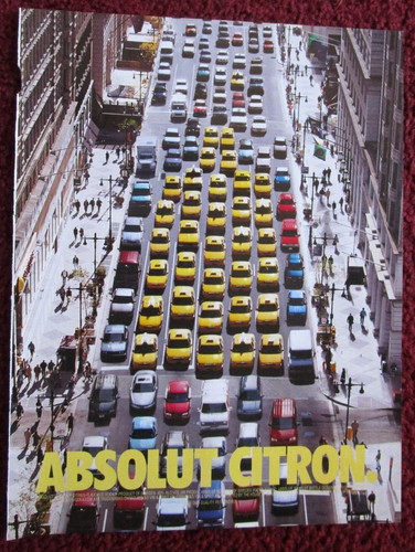 1999 ABSOLUT Vodka Print Ad ~ ABSOLUT CITRON, Fleet of New York City ...