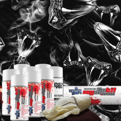 Hydro Dipping Water Transfer printing Hydrographic Dip Kit Viper Pit DD ...