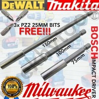 DeWalt DT7274-QZ 57mm Pozi High Impact Screwdriver Bit Set PZ1, PZ2 ...