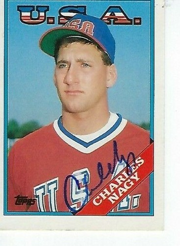 CHARLES NAGY SIGNED 1988 TOPPS TRADED #74-T - TEAM USA | eBay