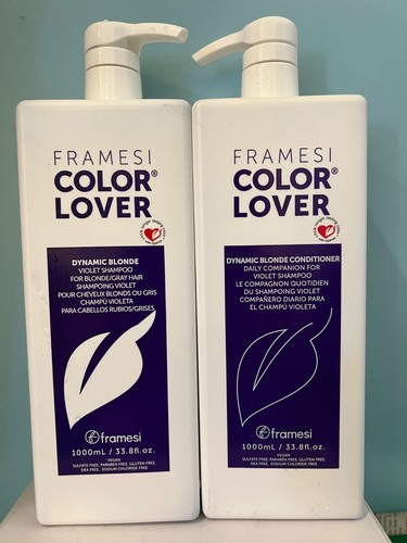 Framesi Color Lover Dynamic Blonde Violet Shampoo & Conditioner 33.8oz ...