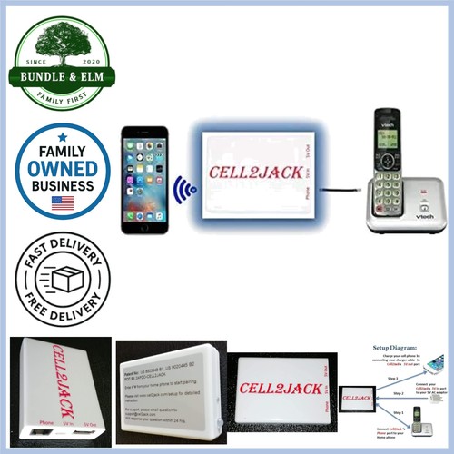 Cell2jack - Cellphone to Home Phone Adapter - Make and Receive Cell ...