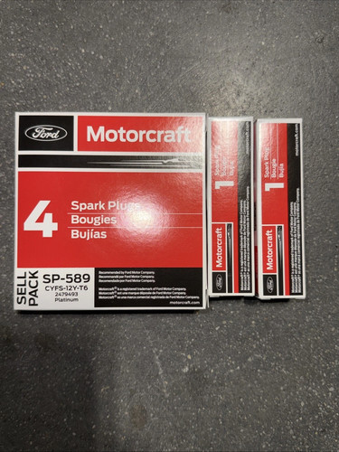 6PCS Genuine OEM Motorcraft SP520 SP-589 Spark Plugs Ford CYFS12F5 ...