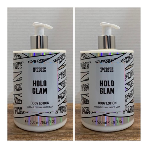 Victoria's Secret PINK Holo Glam Body Lotion ~ 16.9 fl.oz. ( Lot of 2 ...