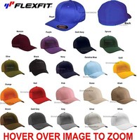 Flexfit Structured Twill Fitted Cap Baseball Hat 6277 S/M L/XL XL/2XL ...