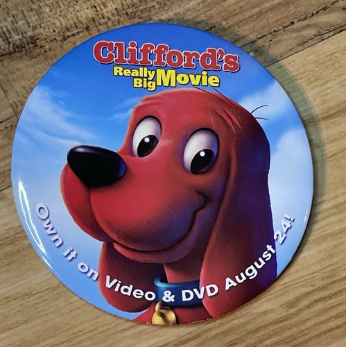 Clifford The Big Red Dog Really Big Movie DVD Movie Promo Button Pin 3 ...