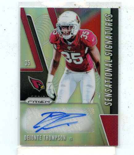 Deionte Thompson 2019 Panini Prizm Sensational Signatures Rookie Silver ...