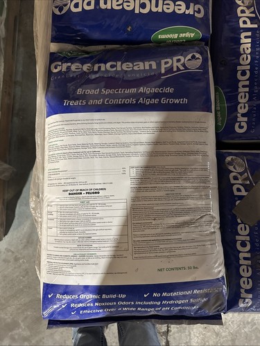 GREENCLEAN PRO ALGAECIDE 50LB WILL NOT HARM FISH ITS GREAT FOR CLEANING ...