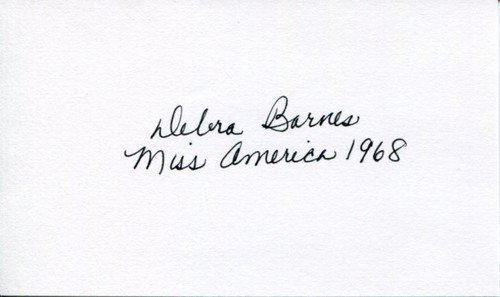 Debra Debbie Dene Barnes 1968 Miss America 1967 Miss Kansas Signed ...